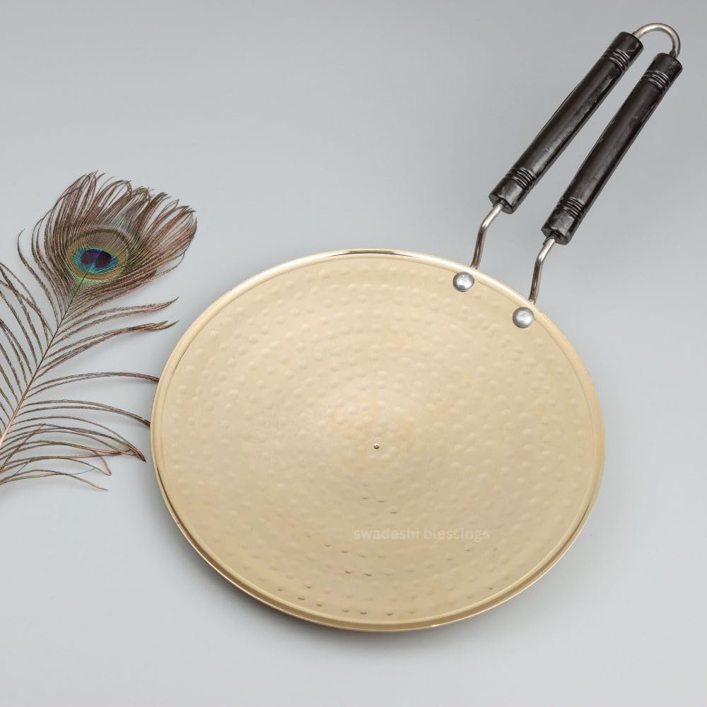 SWADESHI BLESSINGS Exclusive Range Brass Tawa/Teflon-Free/Naturally No ...